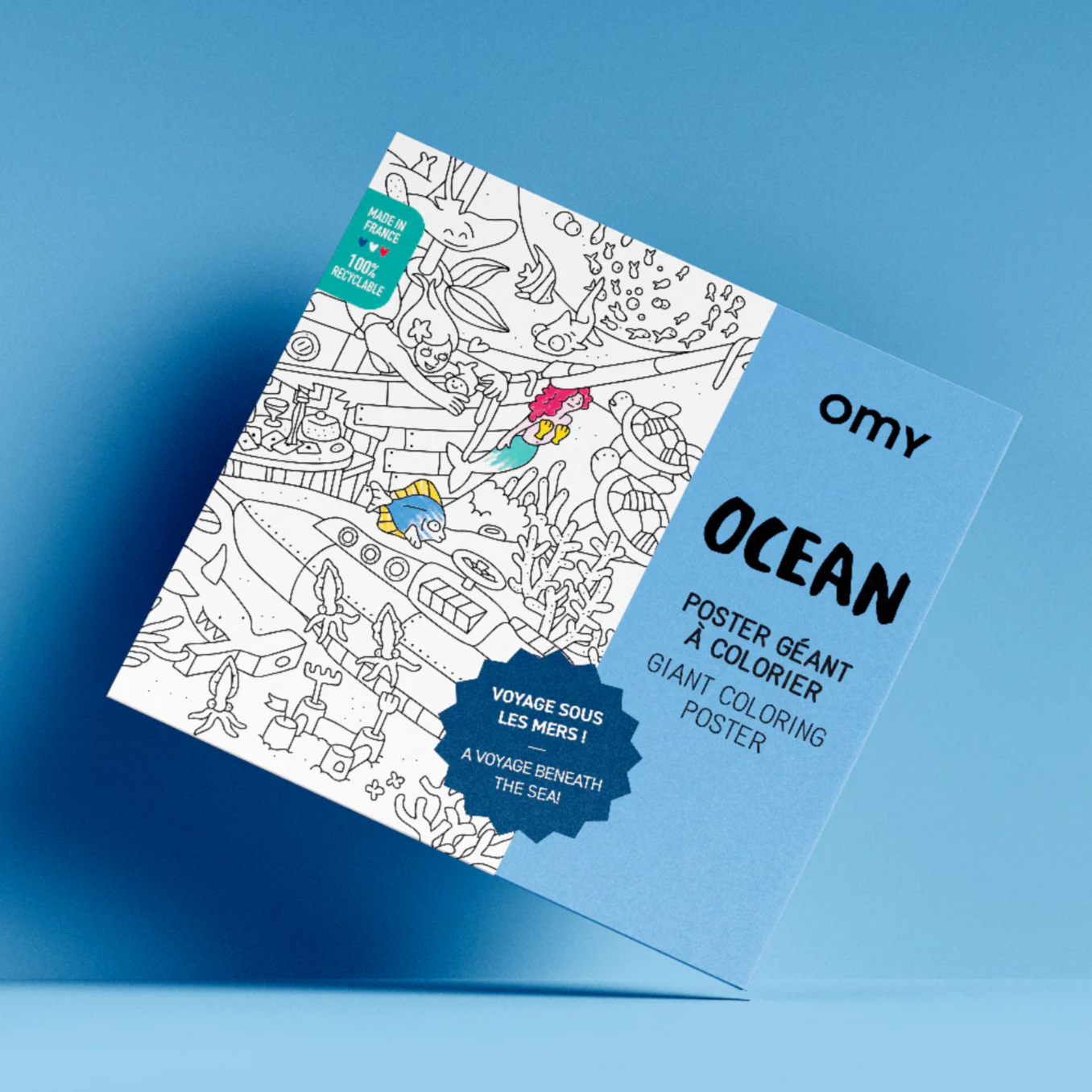 OMY Ocean - Giant Colouring Poster | Lark Kids